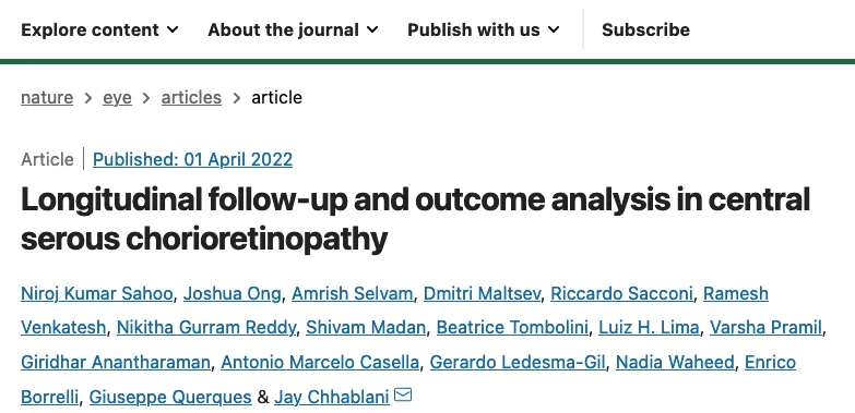 Choroid Analytics Research Lab